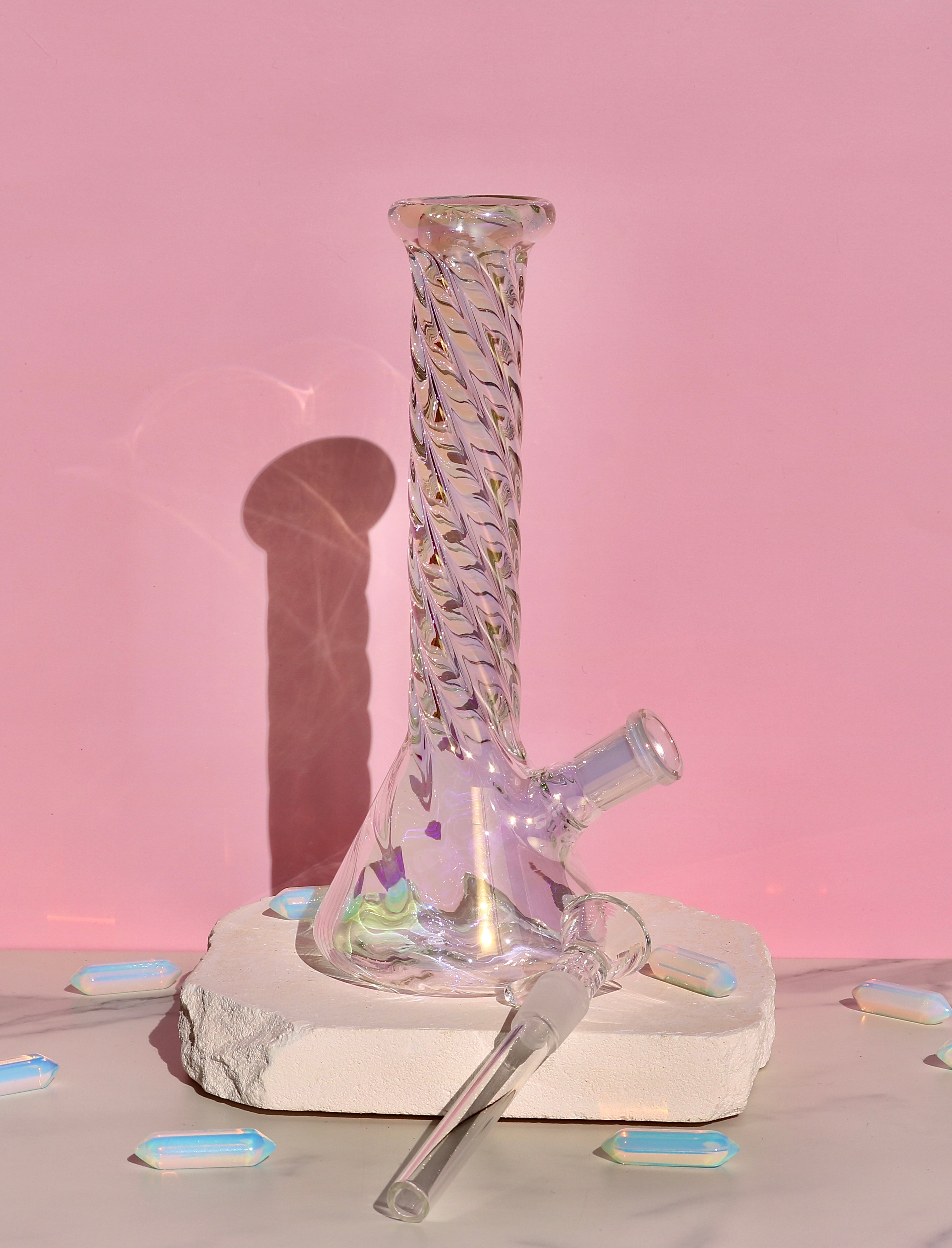 Mini iridescent bong – Glass Essentials